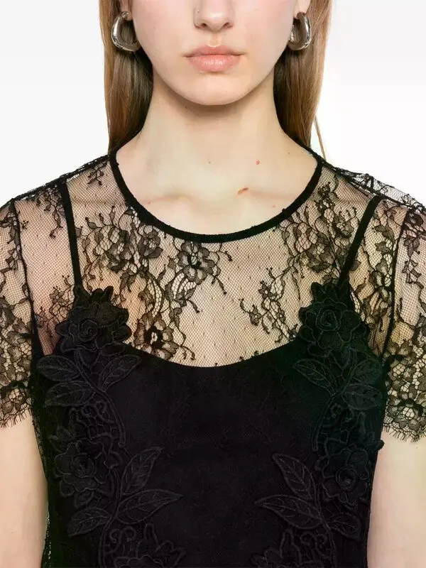 Blugirl Lace Midi Dress In Black - 61% Off | Editorialist