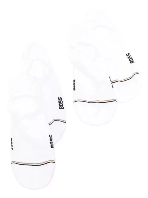 BOSS Logo Socks - White