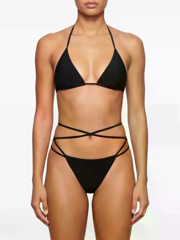 Norma Kamali Criss-cross Bikini - Black