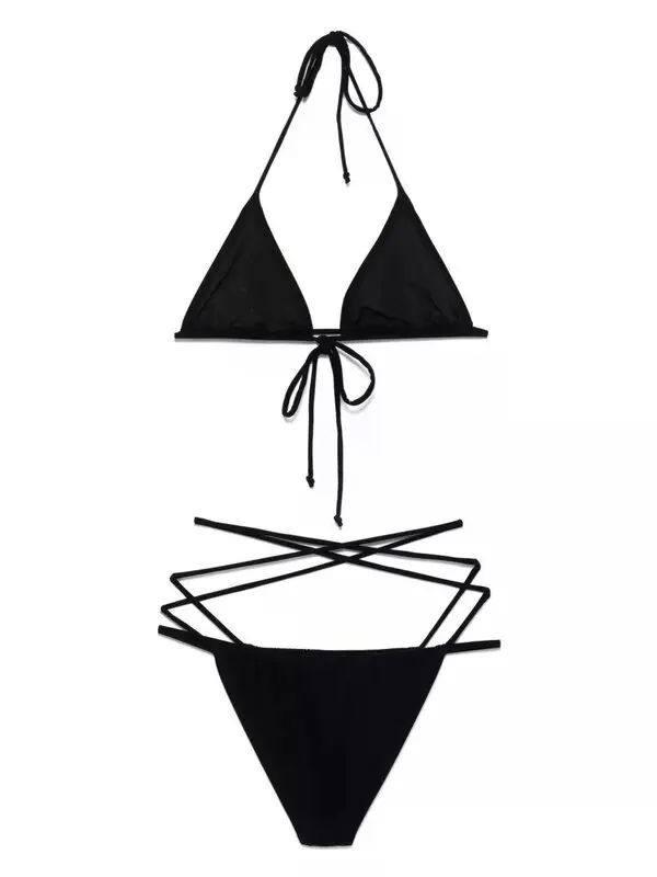 Norma Kamali Criss-cross Bikini - Black