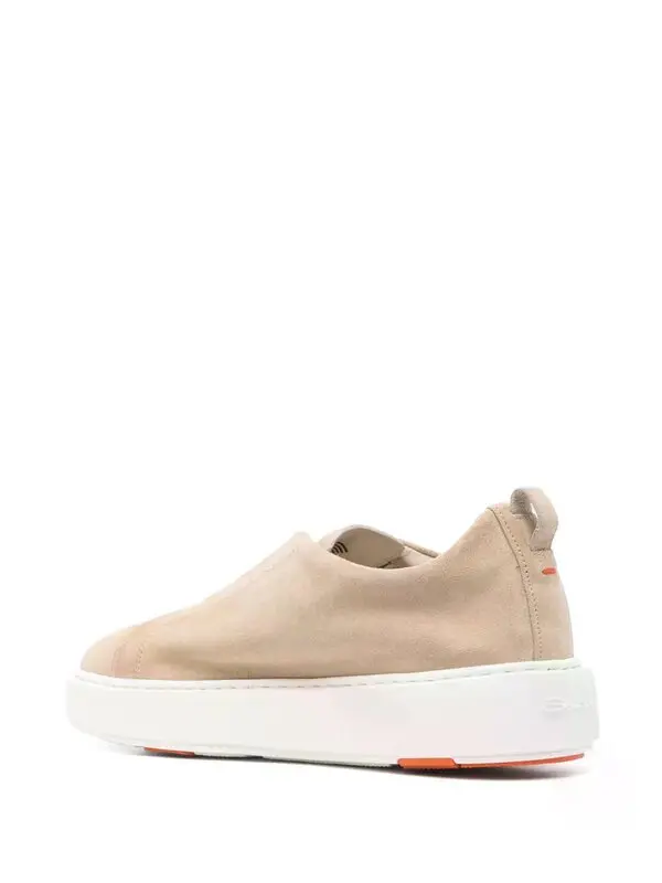 Santoni Suede Sneakers - Neutrals