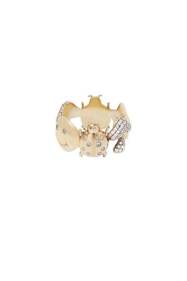 TIMELESS PRECIOUS Rhys Ring - 14k Yellow Gold & Diamonds