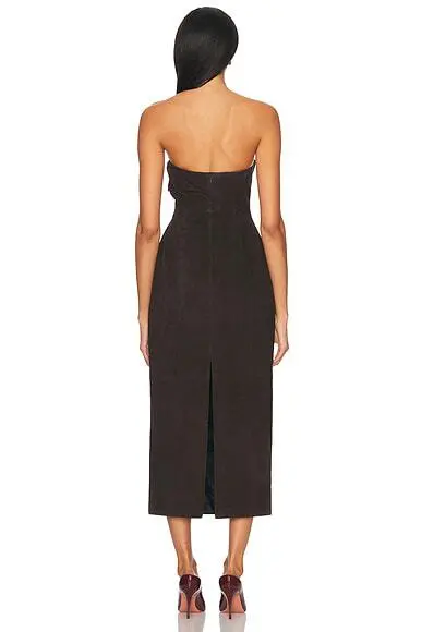 Magda Butrym Strapless Ruched Dress