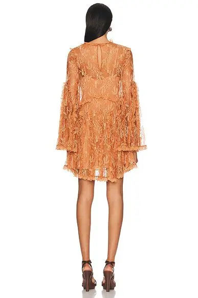 AKNVAS Dorian Lace Dress With Bell Sleeves