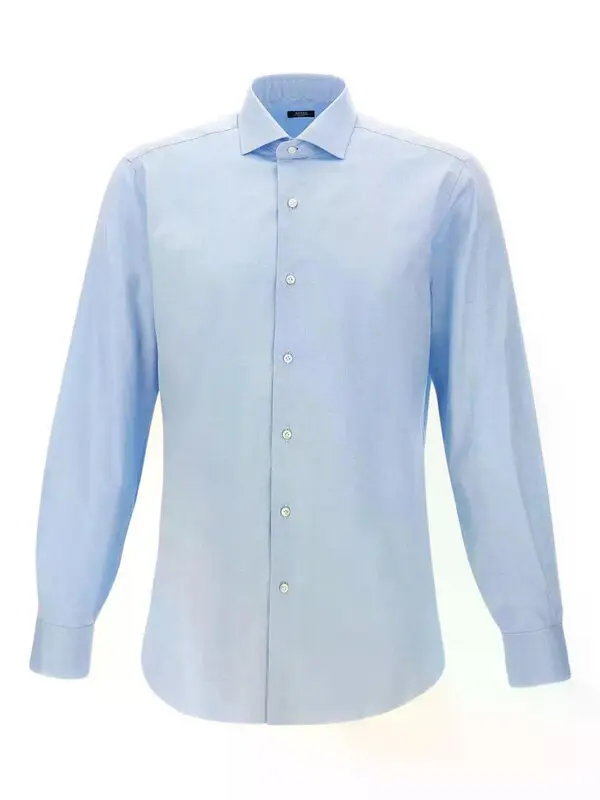 BARBA NAPOLI Cotton Shirt - Blue
