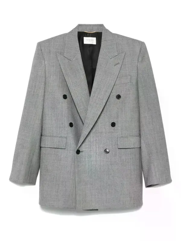 Saint Laurent Wool Double-breasted Blazer