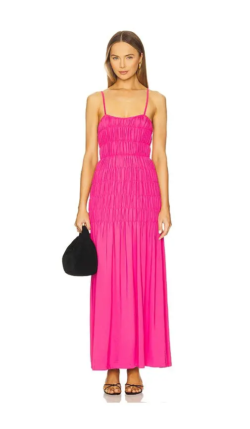 long sleeve black fitted maxi dress Eterne