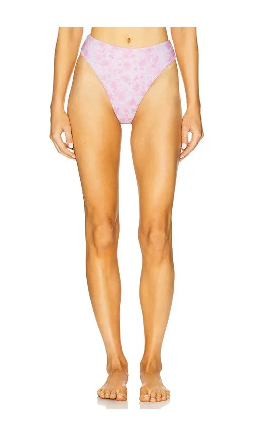 Tularosa Mar High Waist Bottom - Pink Flower