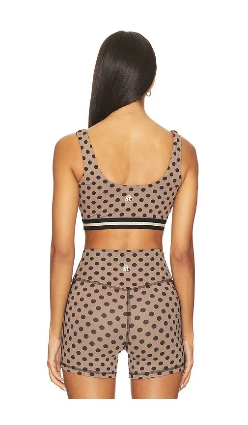 Strut This The Gatsby Bra In Brown - Polk-a-dot