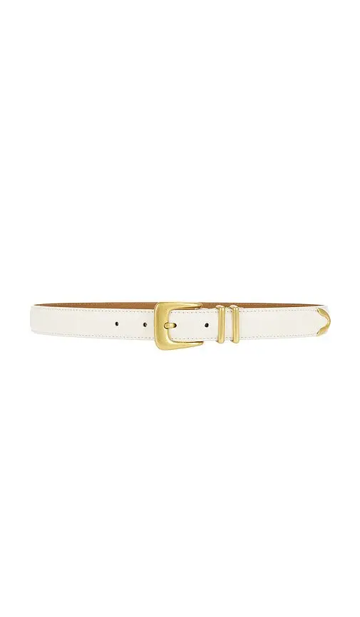 LOVERS AND FRIENDS Western Denim Belt - Cream & Gold