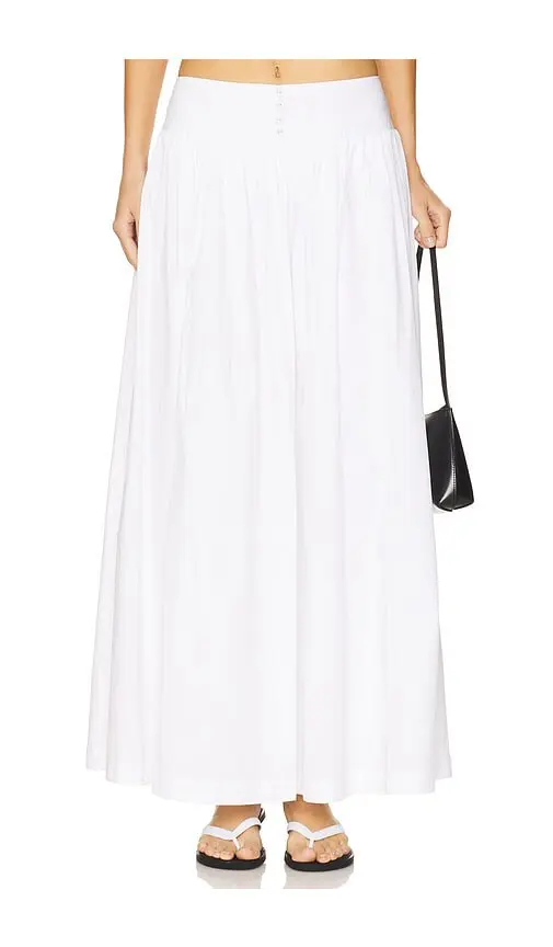 WeWoreWhat Drop Waist Maxi Skirt - Classic White