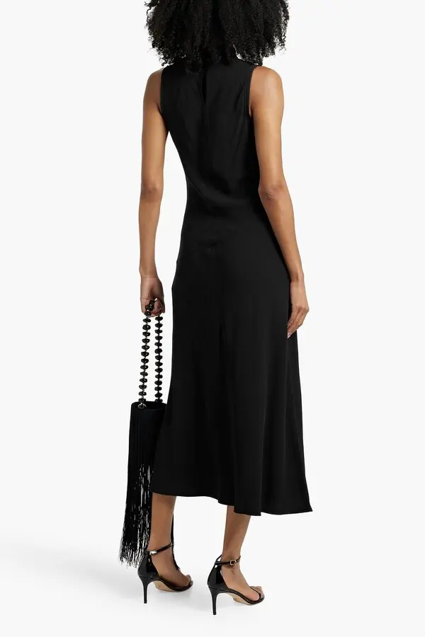Ulla Johnson Kalena Draped Crepe Midi Dress