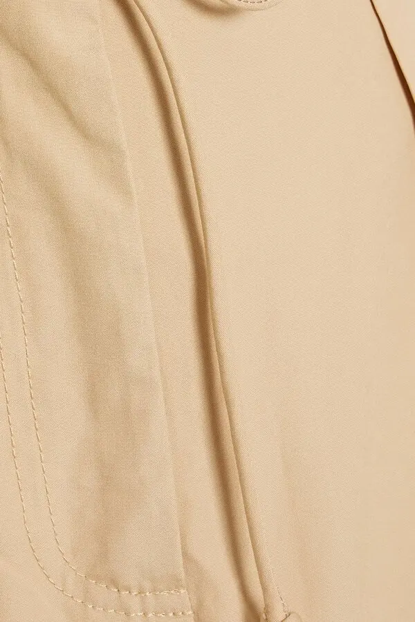Ulla Johnson Camryn Pleated Cotton-poplin Shorts