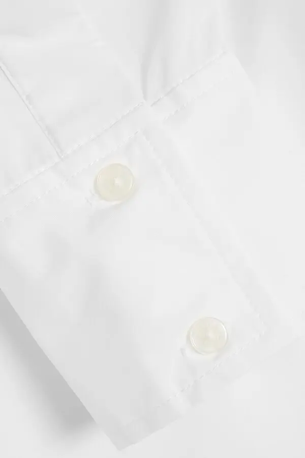 Simkhai Chandler Cotton-blend Poplin Shirt - White