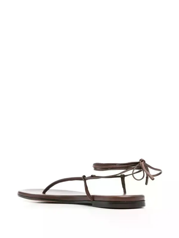 GIANVITO ROSSI Gwyneth Round-toe Sandals - Brown