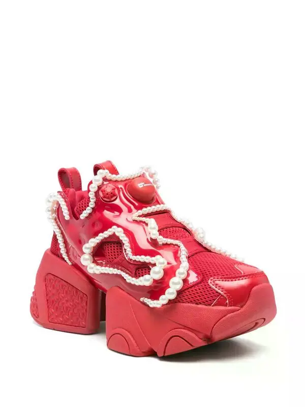 Noir Kei Ninomiya X Reebok Pearl-embellished Sneakers