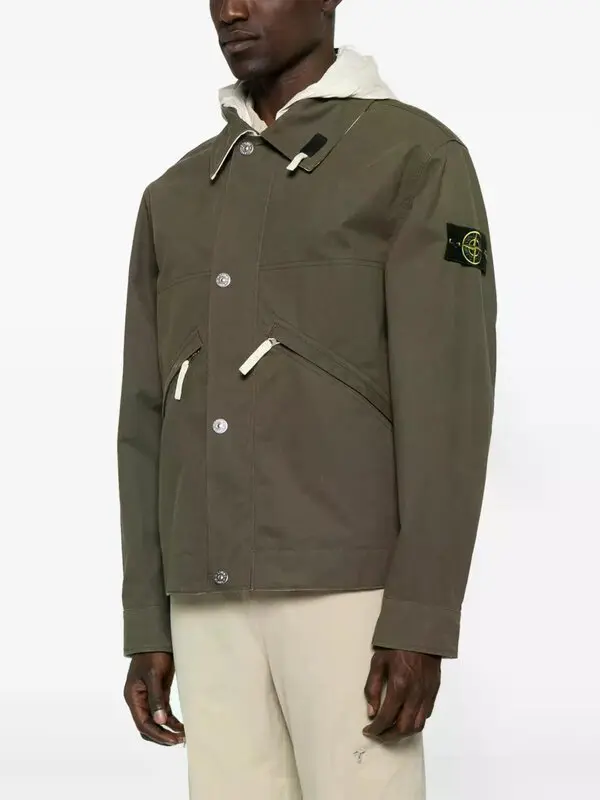 Stone Island Jacket With Compass Badge