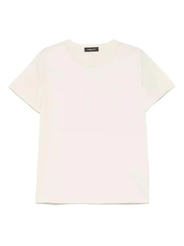 Fabiana Filippi Filo Diamante-detail T-shirt - Neutrals