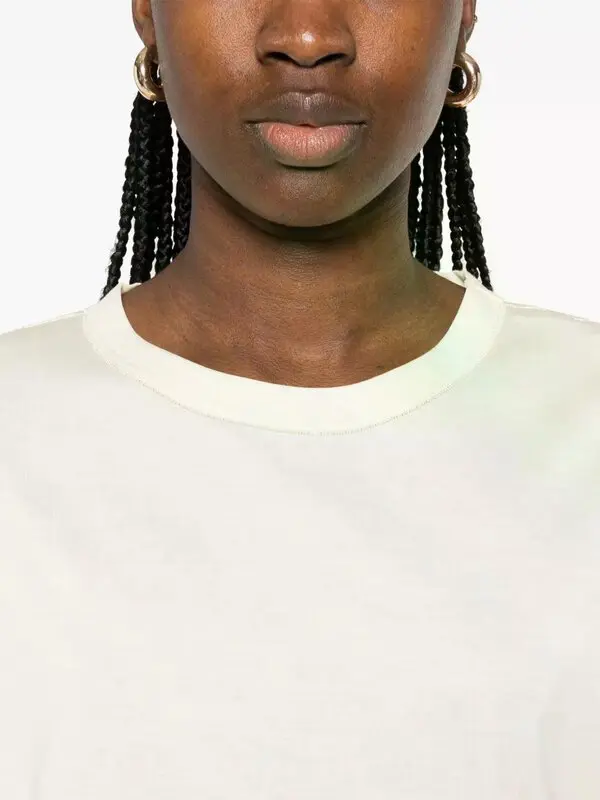 Fabiana Filippi Filo Diamante-detail T-shirt - Neutrals