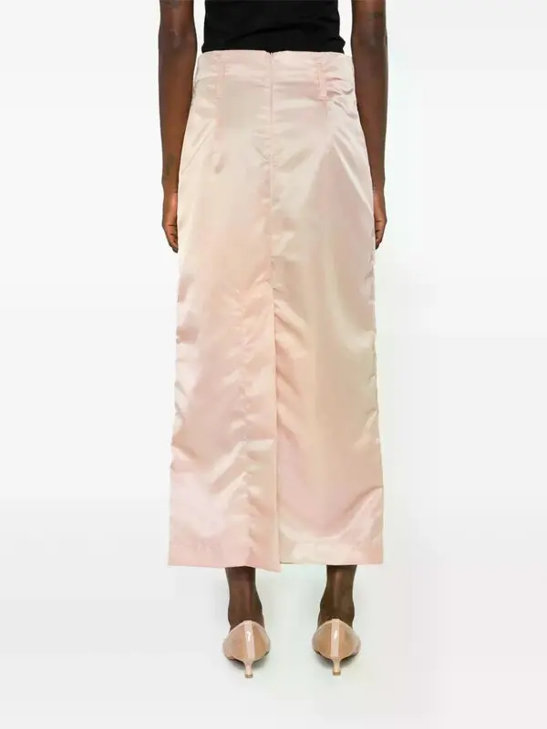 A.M.G. Rear-slit Midi Skirt