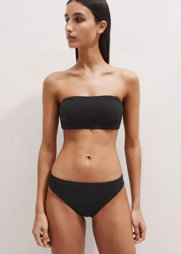 ME+EM Square Neck Bikini Top - Black