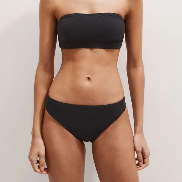 ME+EM Square Neck Bikini Top - Black