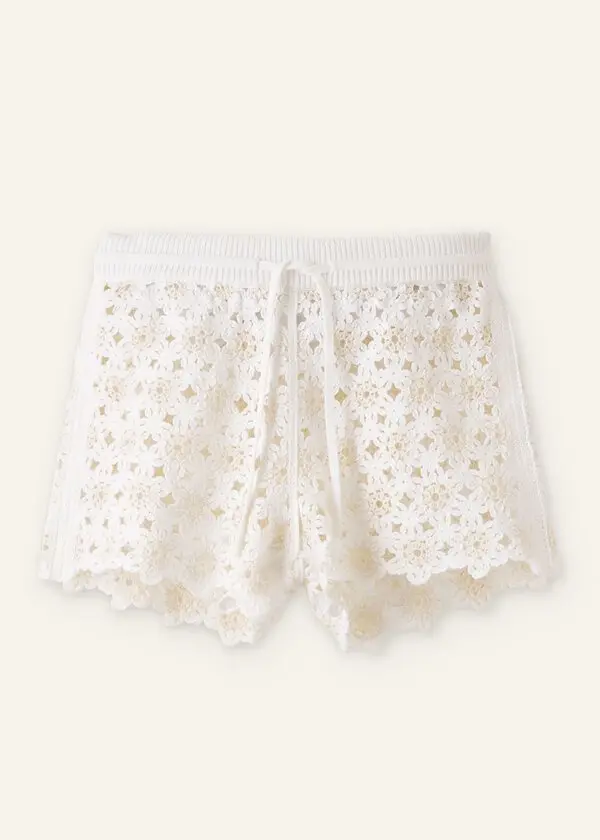ME+EM Floral Crochet Shorts