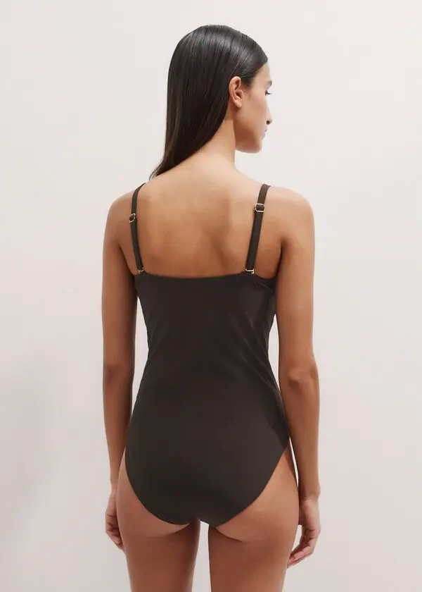 ME+EM Ruched One Piece Swimsuit