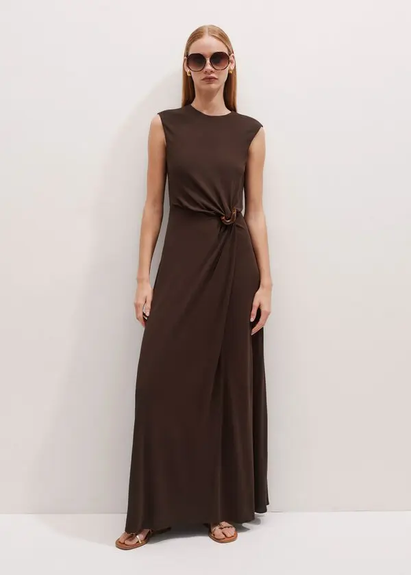 ME+EM Knot Detail Maxi Dress