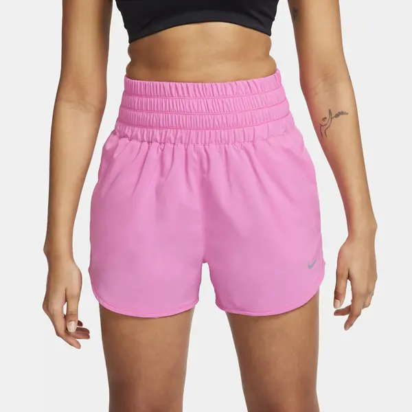 Nike One Dri-fit Ultra High-waisted 3" Brief-lined Shorts - Red