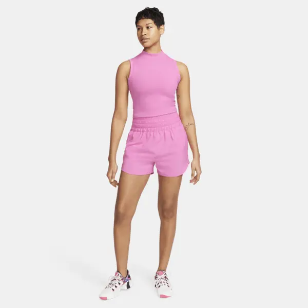 Nike One Dri-fit Ultra High-waisted 3" Brief-lined Shorts - Red