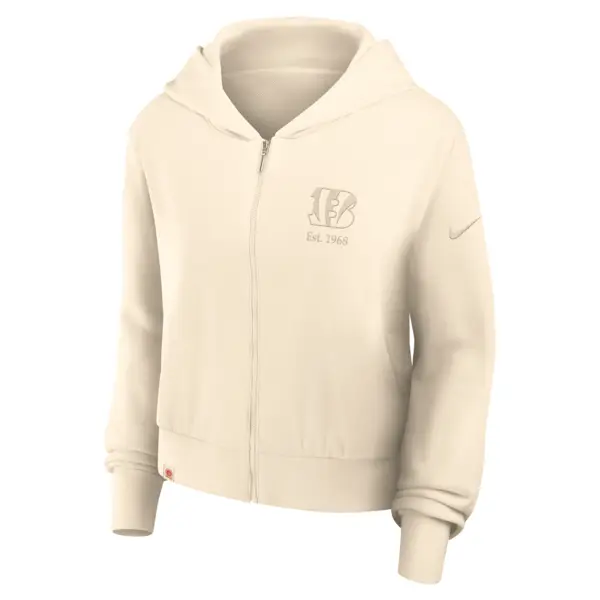 Nike Cincinnati Bengals Nfl Full-zip Hoodie - Brown