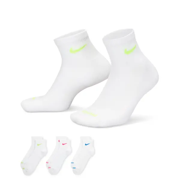 Nike Everyday Plus Cushioned Training Ankle Socks - Multicolor