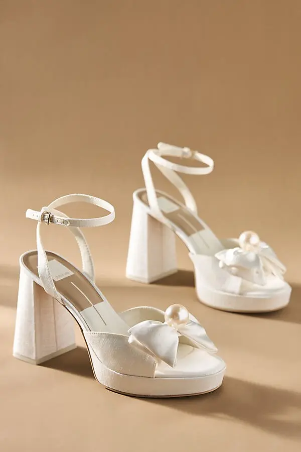 Dolce Vita Patton Platform Heels - White
