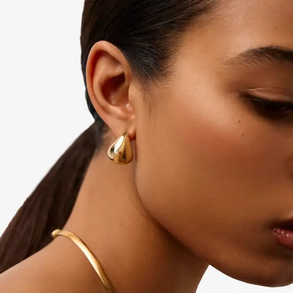 MISSOMA Sculptural Chubby Dome Small Hoop Earrings