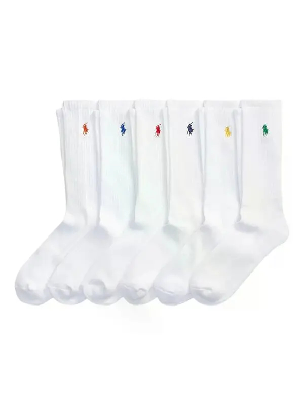 Polo Ralph Lauren Logo Socks - White