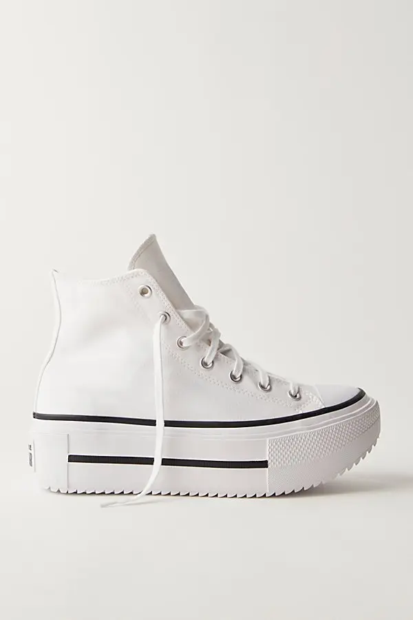 CONVERSE Chuck All Star Lift Double Stack Sneakers - White/black/white