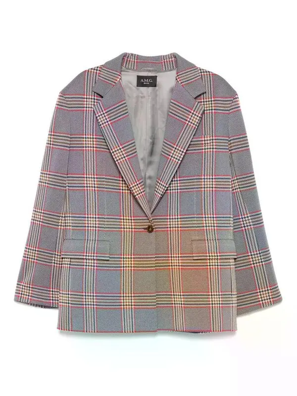 A.M.G. Checked Blazer