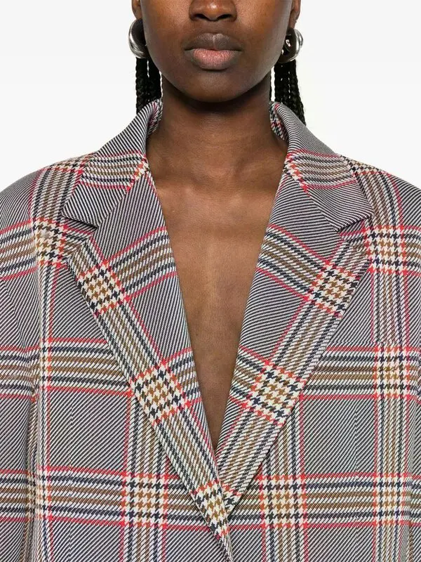 A.M.G. Checked Blazer