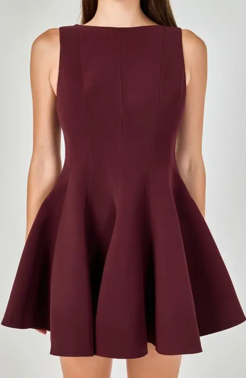Endless Rose Sleeveless Fit & Flare Mini Dress