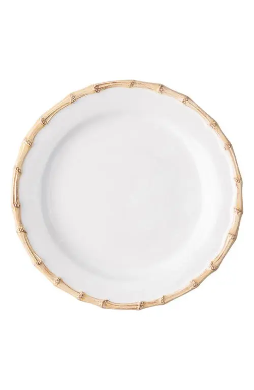 JULISKA Bamboo Ceramic Dinner Plate - Natural