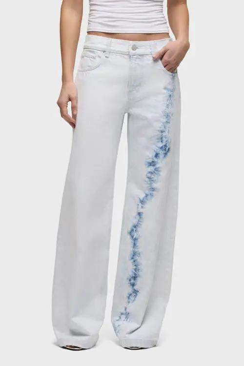 Hudson Jeans Rylee Low-rise Loose Pant - Bleached Cloud