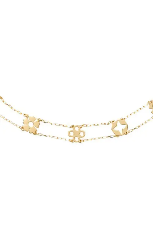 Tory Burch Layered Charm Necklace