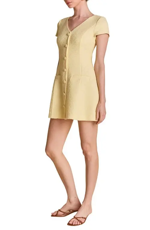 Endless Rose Tweed A-line Mini Dress - Butter