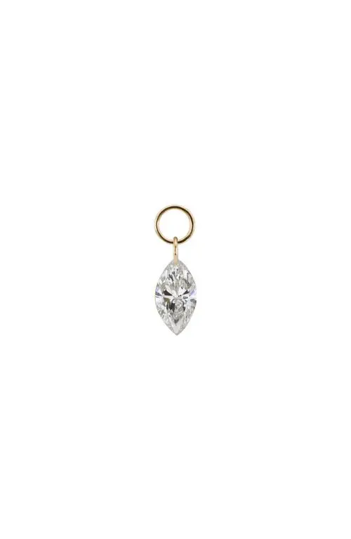 MARIA TASH Marquise Diamond Charm - 18k Yellow Gold/ Diamond