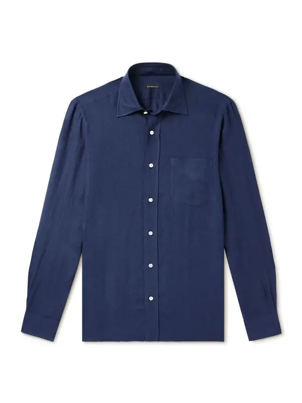 Rubinacci Linen Shirt - Blue