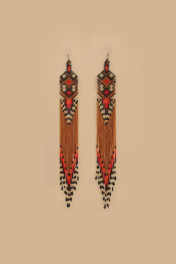 Farm Rio Beaded Dangle Earrings - Multi