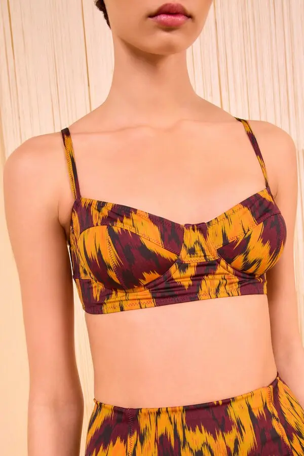 Ulla Johnson Zahara Bikini Top - Terra