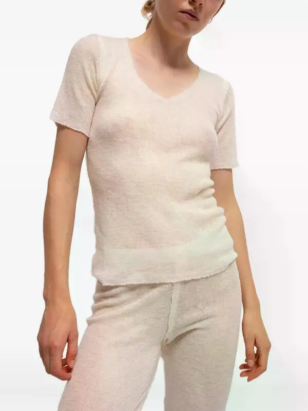 GUDRUN & GUDRUN Barbara Short-sleeve Top - Neutrals