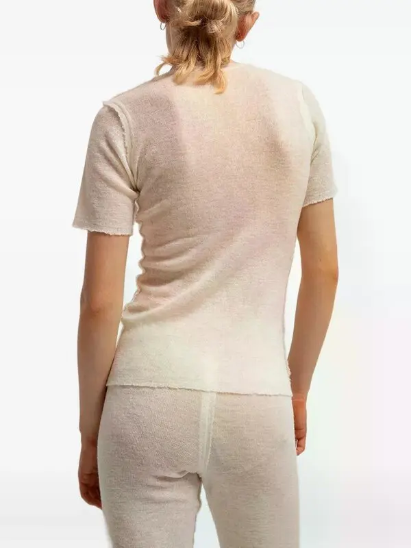 GUDRUN & GUDRUN Barbara Short-sleeve Top - Neutrals